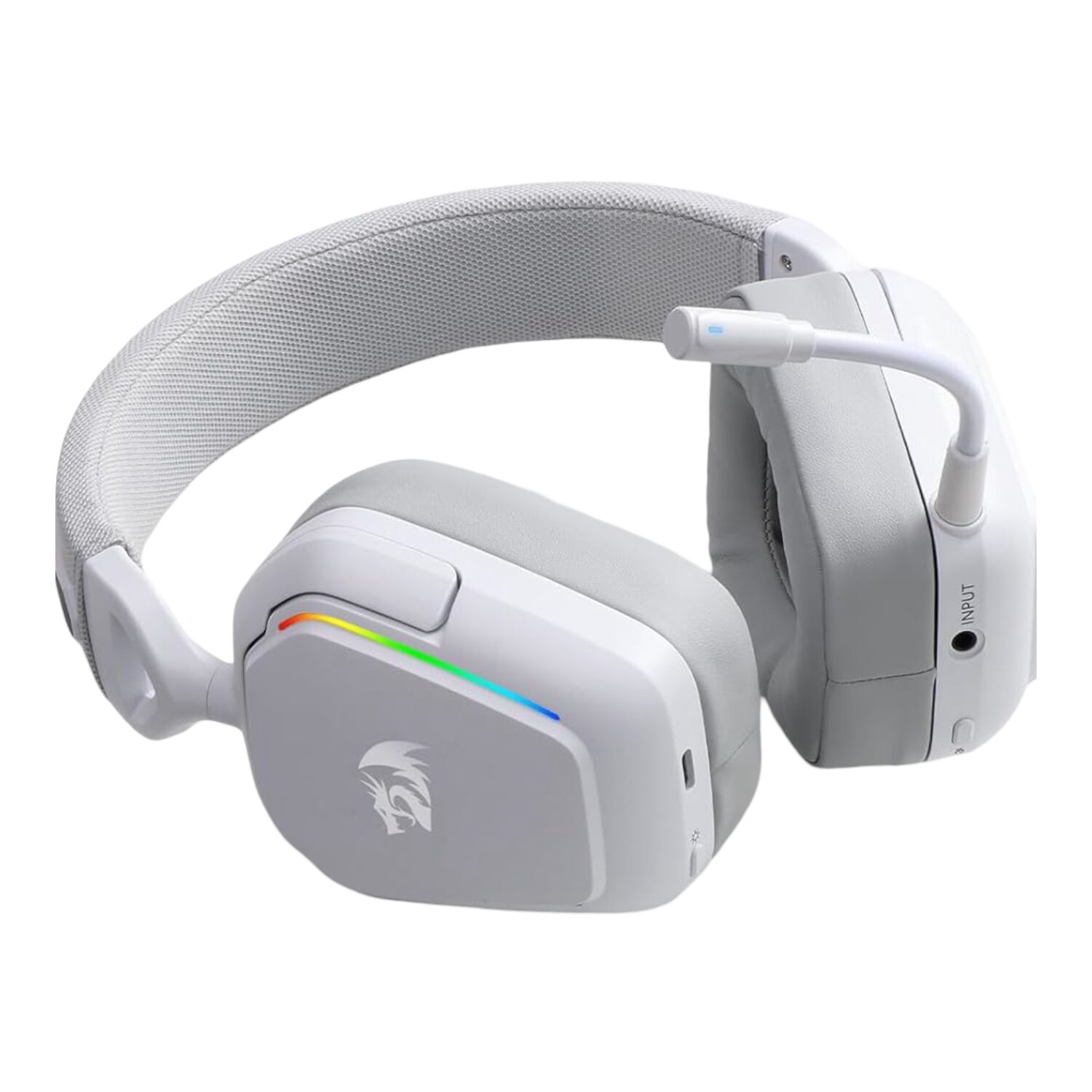 Redragon H868 RGB Wireless Gaming Headset - White - Bea-Tech